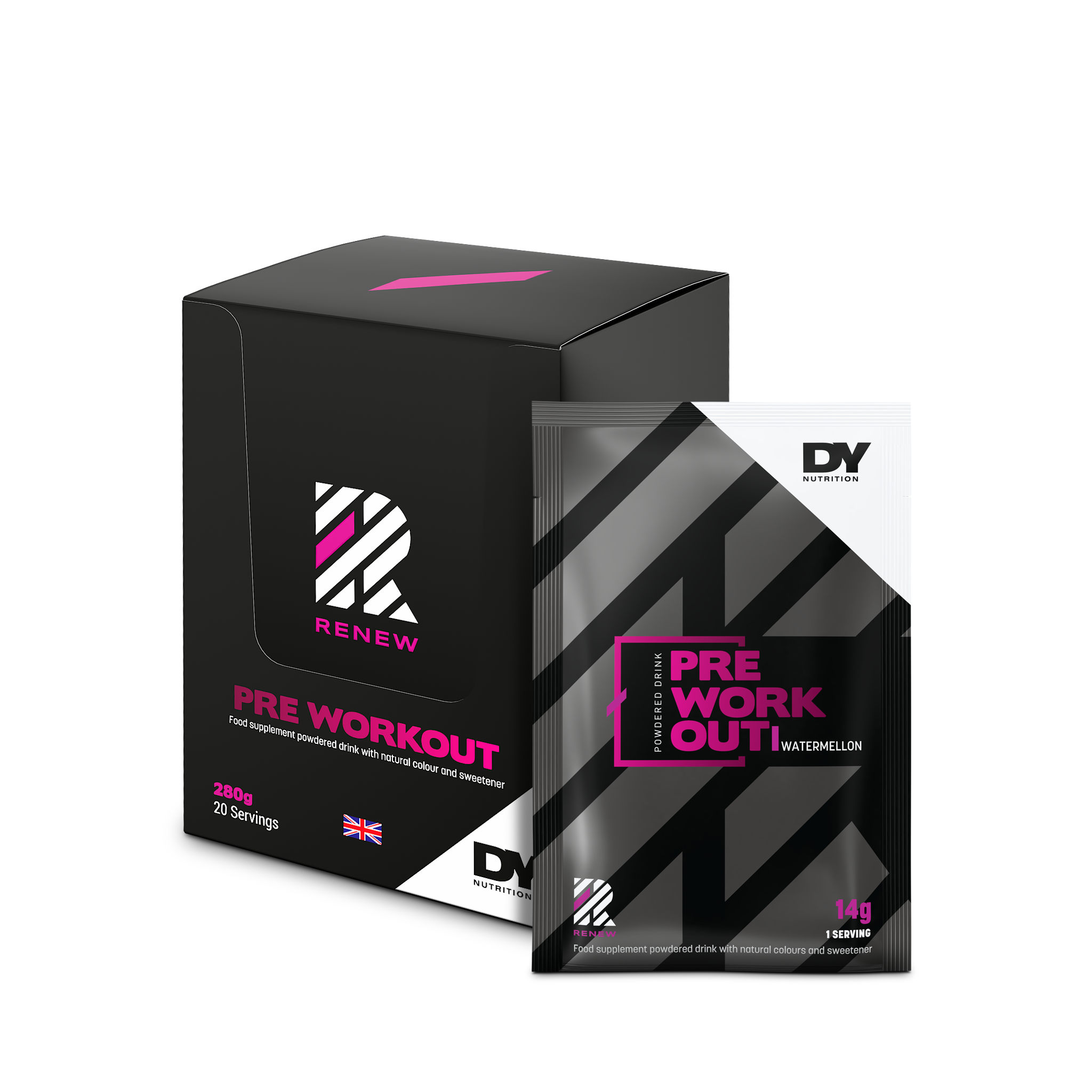 Renew Pre-Workout | 280 γρ, 20 φακελάκια – DY Nutrition Greece
